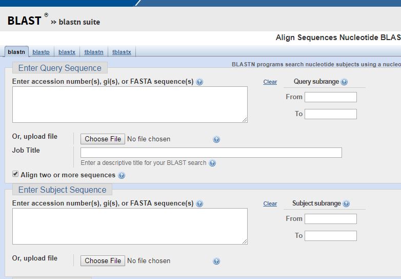 BLAST Genome Comparison – In His Image